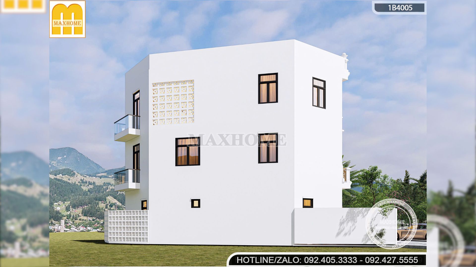 Giải pháp thiết kế nhà phố tân cổ điển 3 tầng đẹp hút mắt